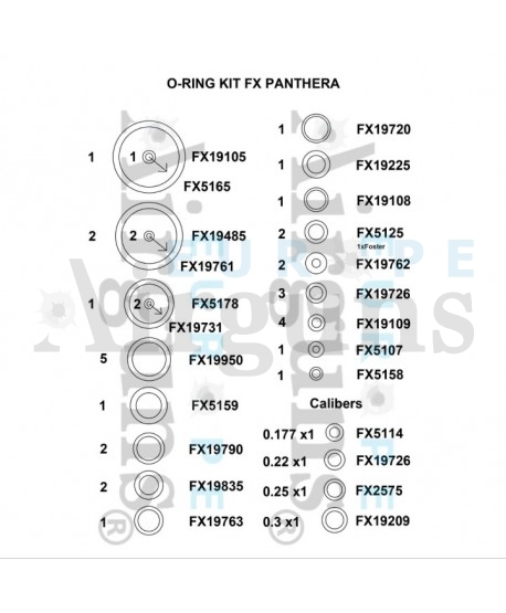 O-ring Kit Fx Panthera
