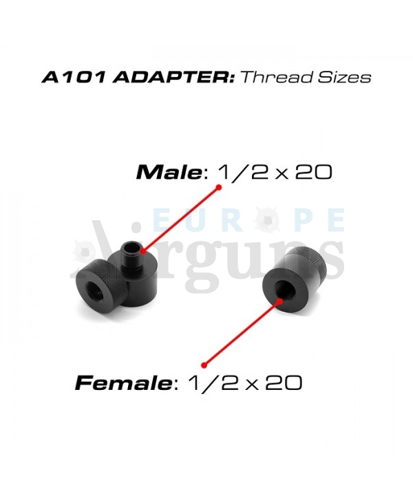 Shroud Extender 1/2 x 20 Female to Male